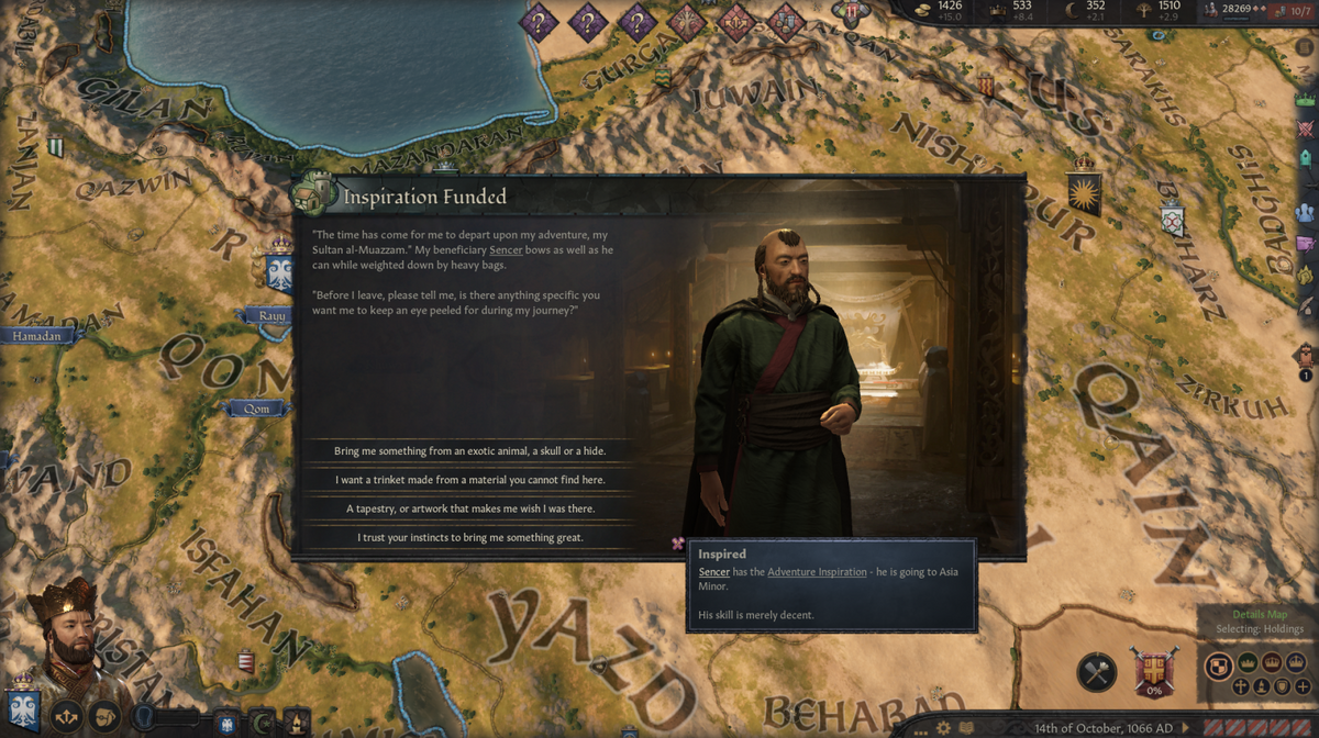 CK3 Royal Court expansion introduces the newest Adventurer Inspiration ...