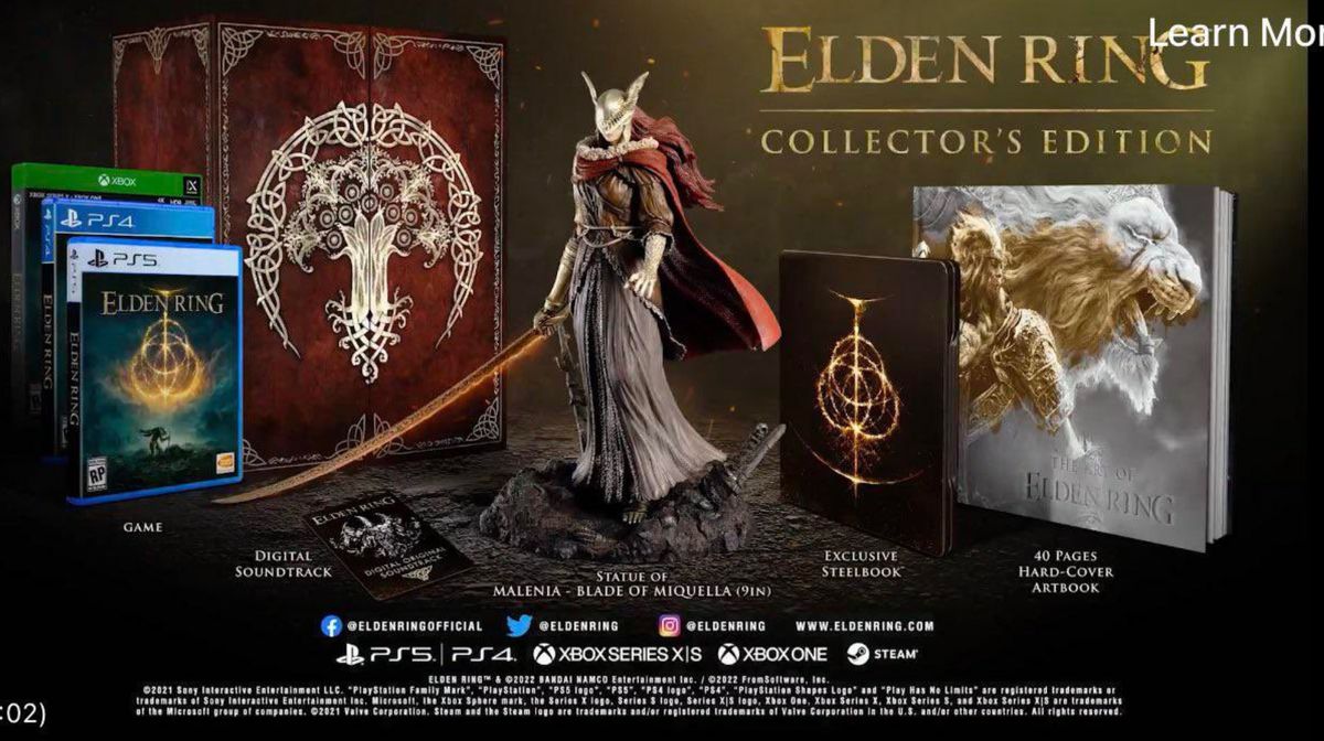Here is Elden Ring Collector's Edition with a massive statue, artbook ...