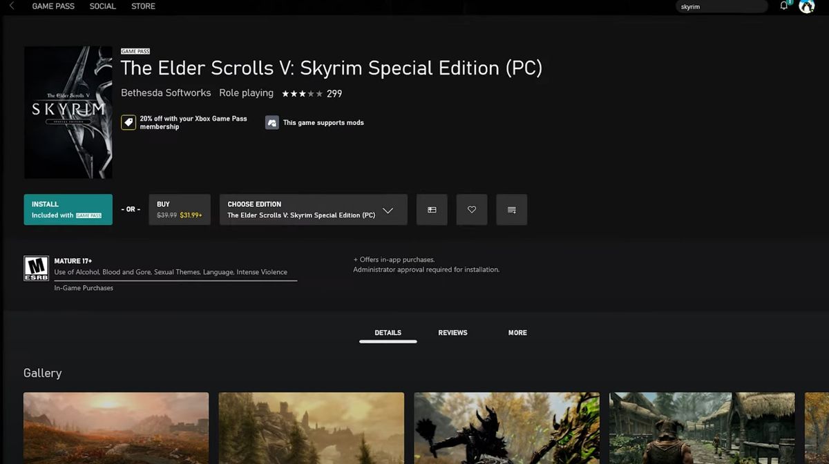 Xbox PC app adding manual selection of install folder, local file ...