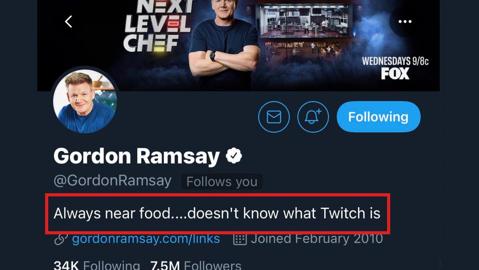 Gordon Ramsay talking about Twitch is the most Gordon Ramsay thing you ...