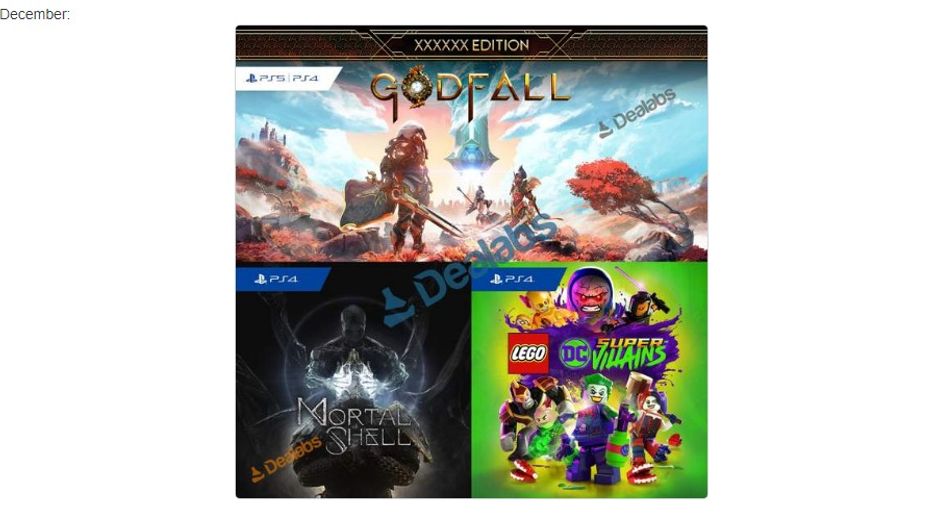 Godfall, Mortal Shell and LEGO DC Super Villains are reportedly PS Plus ...