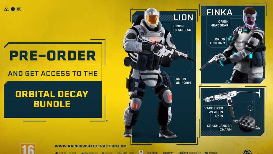 Rainbow Six Extraction release date, editions and pre-order bonus detailed