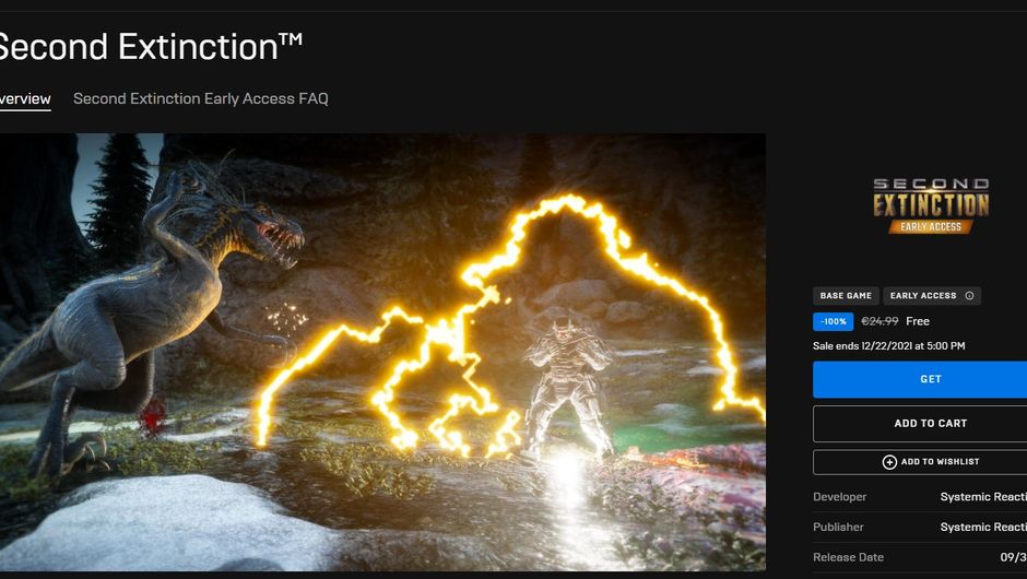 Second Extinction is now free on the Epic Games Store