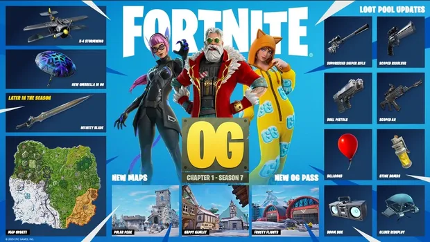 Fortnite OG Chapter 1 Season 7 release date, Loot Pool changes and all ...