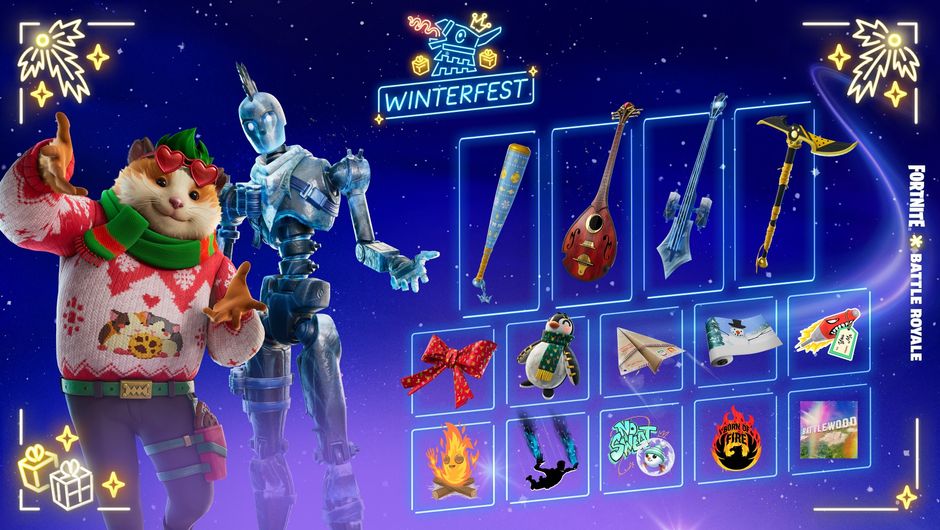 Fortnite: All Winterfest 2025 Cabin Presents