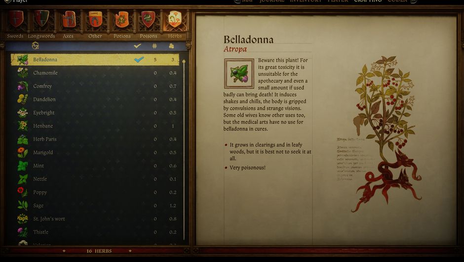 Kingdom Come: Deliverance 2—Where to find Belladonna