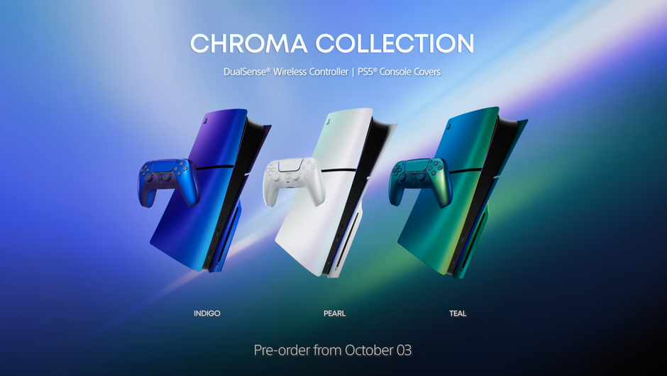 Sony introduces new PS5 Slim console covers and DualSense controllers from Chroma collection