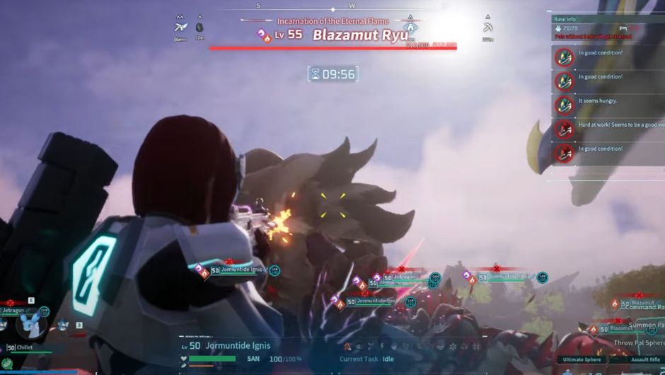 Palworld - How to Easily Defeat or Capture Blazamut Ryu