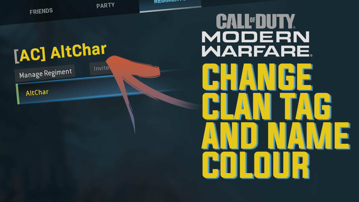 How to change your name and clan tag to any colour in COD: Modern ...