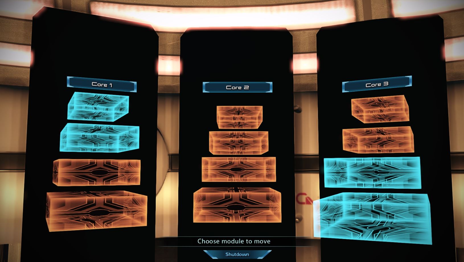 Mass Effect: Noveria VI core puzzle controls and solution | AltChar